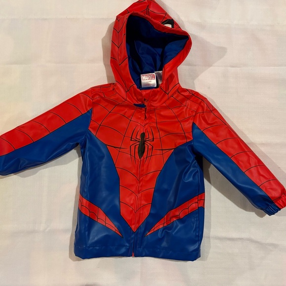 Marvel | Jackets & Coats | Marvel Spiderman Kids Costume Jacket Red And ...